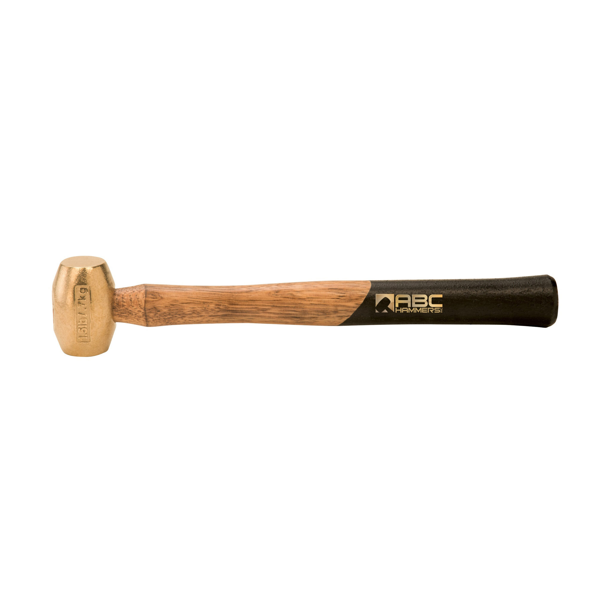 1.5 lb. Brass Hammer with 12.5" Wood Handle - H To O Supply