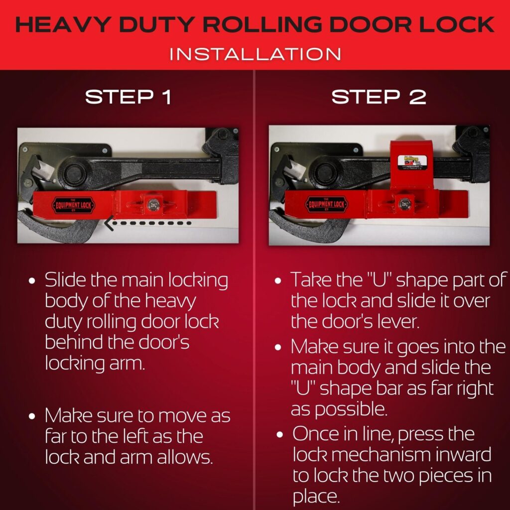 Heavy Duty Rolling Door Lock - H To O Supply