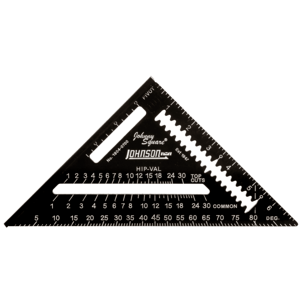 Johnson 7" Johnny Square Professional Easy-Read Rafter Square