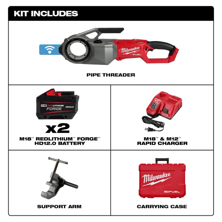 Milwaukee 2874-22HD M18 FUEL™ Pipe Threader w/ ONE-KEY™ Kit - H To O Supply