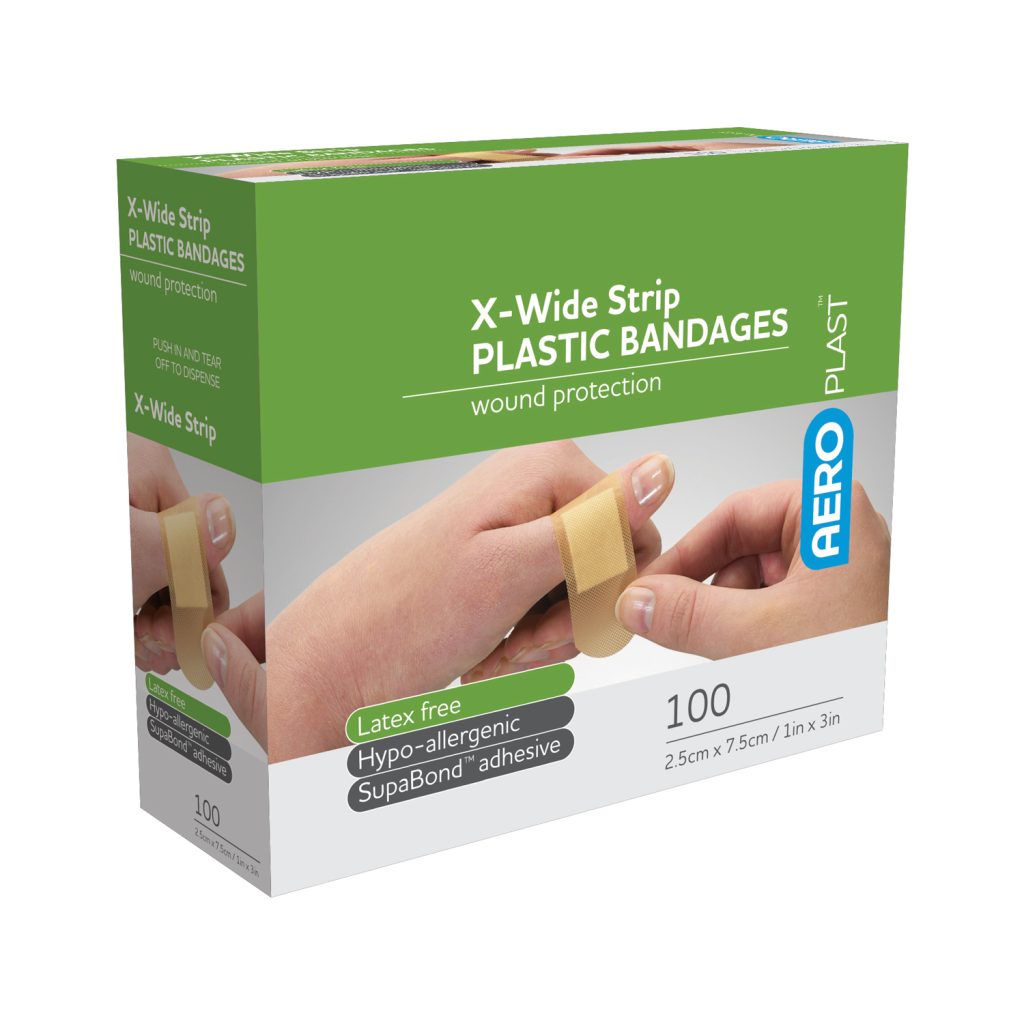 Aero Healthcare AP801 - AeroPlast™ Plastic Strip Bandages 1in x 3in 100 ...