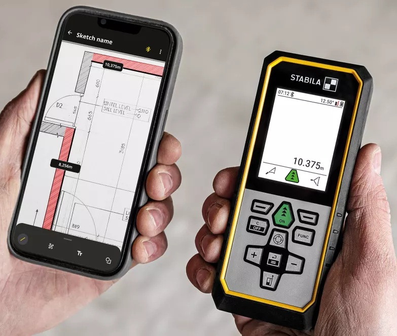 Stabila 06530 Laser distance measurer LD 530 BT, Bluetooth® 5.0 - H To ...
